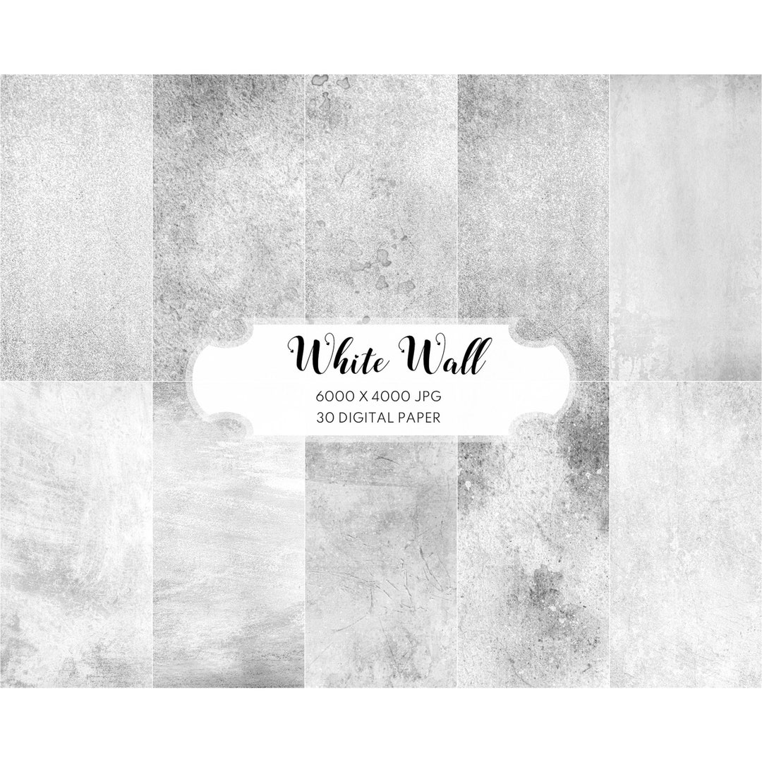 White Wall Digital Textured Paper, White Wall Backgrounds , White Wall ...