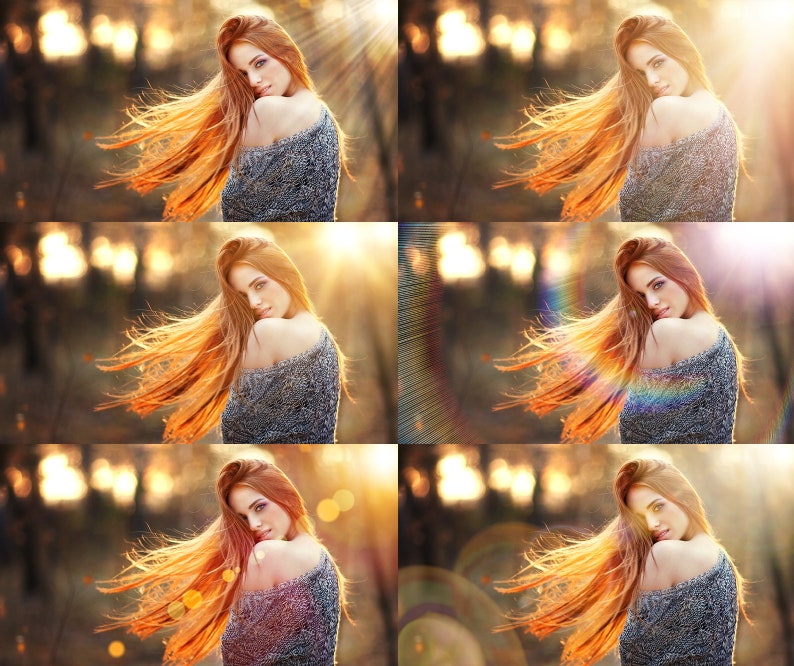 70 Sunlight Overlaysphotoshop Overlayssun Bokeh Overlays Sun | Etsy