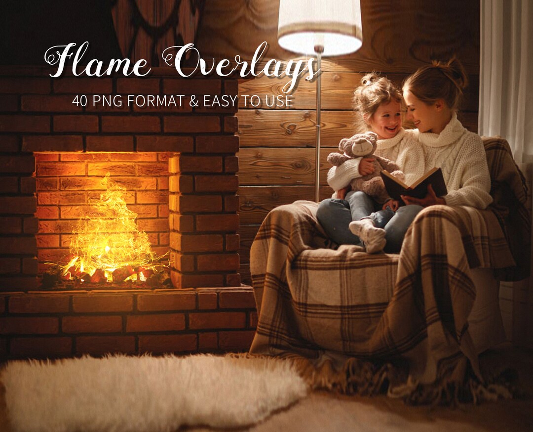 Fire Overlaysflame Overlays Christmas Campfire Overlays and - Etsy