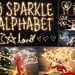 Christmas Sparkler Font: Christmas Firework Letters Overlays, Christmas ...