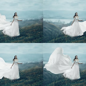2100 Flying Fabric Overlays: Flowing Cloth Overlays，flying Cloth，waving ...