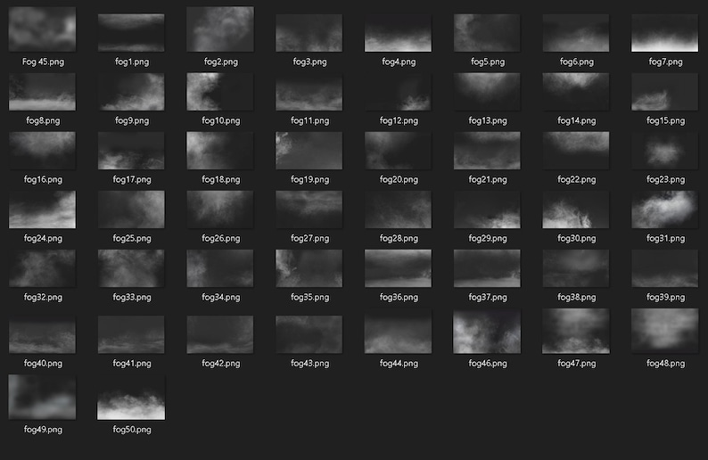 100 Real Fog Overlays: Real Fog Overlay Photoshop Weather - Etsy