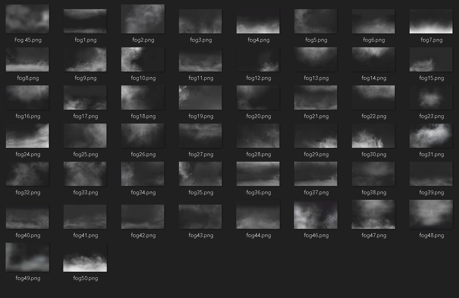 100 Real Fog Overlays: Real Fog Overlay Photoshop Weather - Etsy Canada