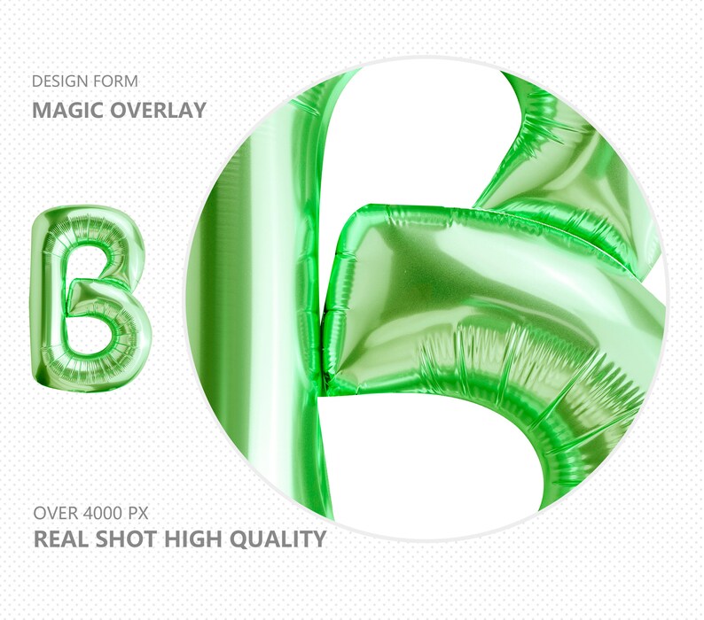 59 Green Balloon Letters Overlays Png Festive Overlays - Etsy