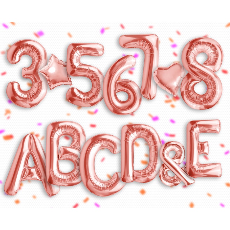 Rose Gold and Green Balloons - Etsy