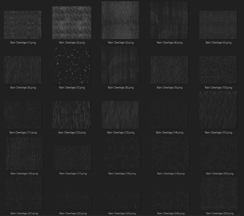 Rain overlays: realistic rain rainfall Rainy Weather | Etsy
