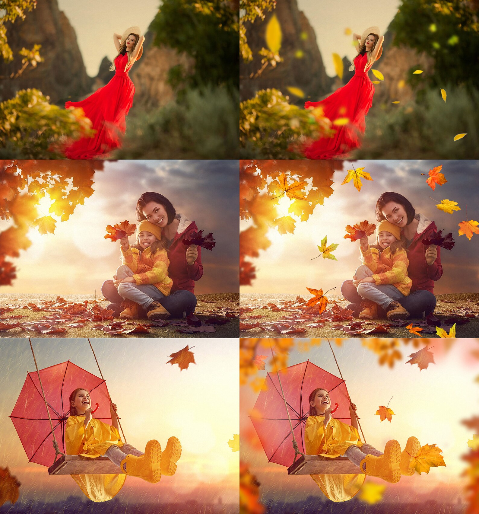 90 Autumn Leaves Overlay: Falling Maple Leaves Fall Leaves | Etsy