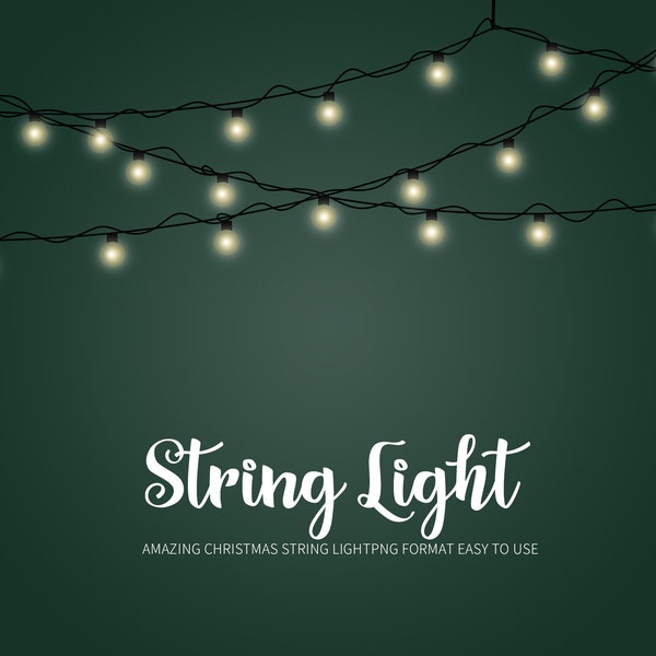 Fairy Lights Clipart - Etsy