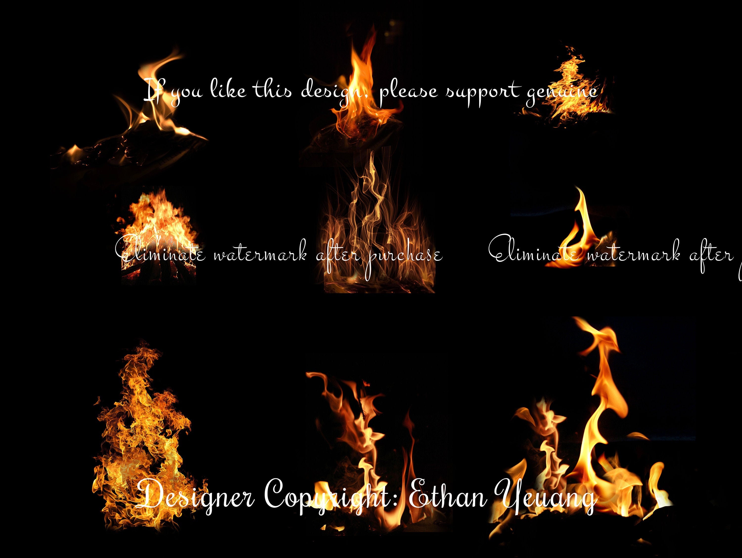 Fire Overlaysflame Overlays Christmas Campfire Overlays and - Etsy