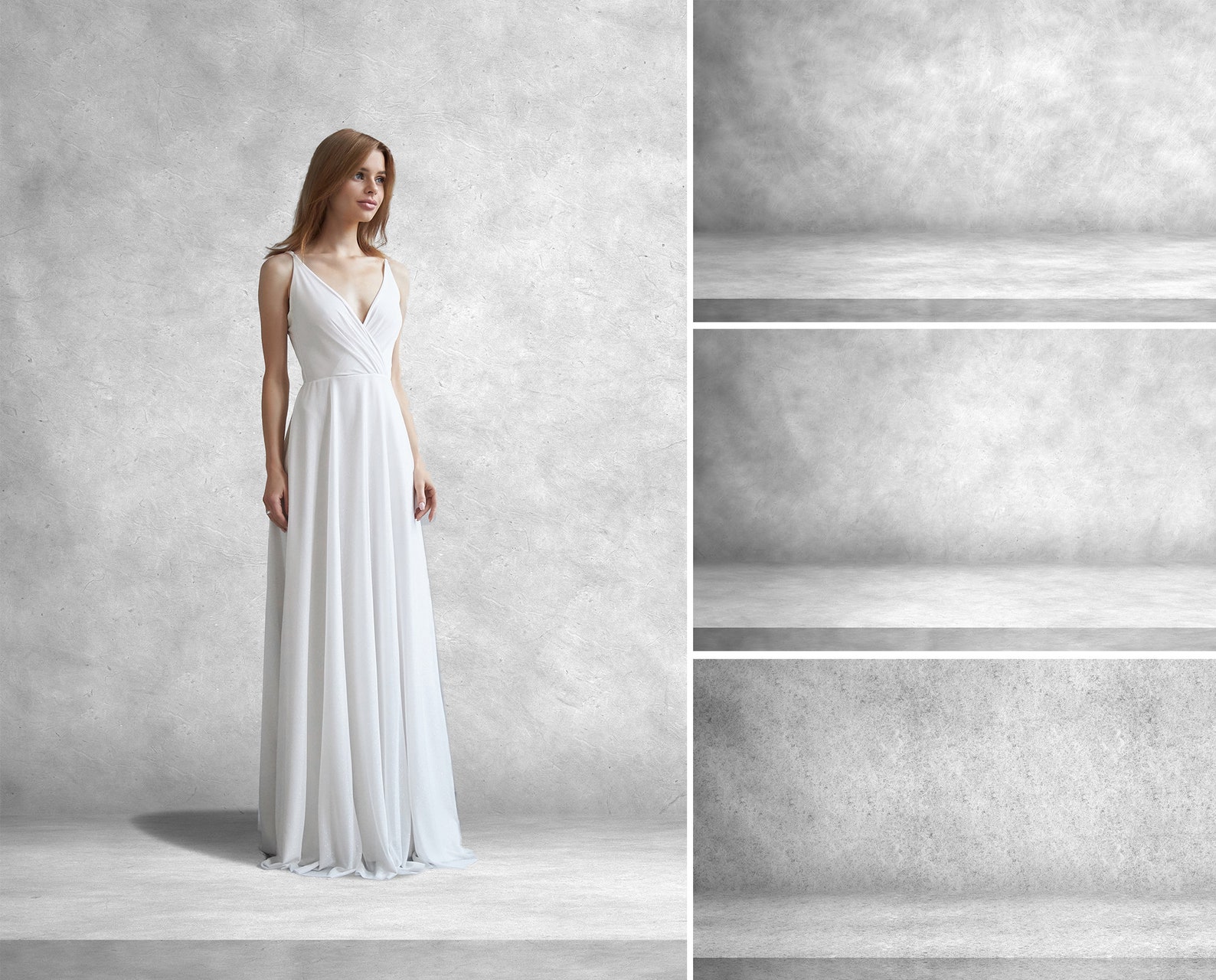 30 White Concrete Wall Portrait Background Portrait - Etsy