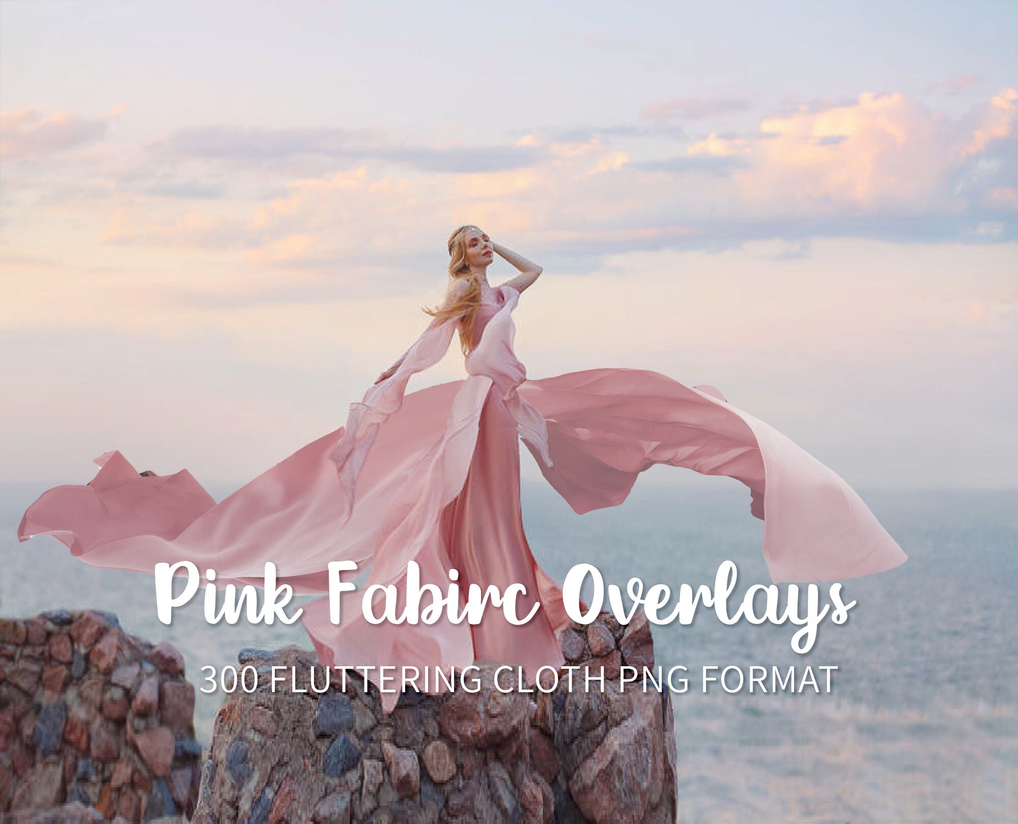 300 Pink Flying Fabric: Flying Dress Overlay Flowing Cloth | Etsy