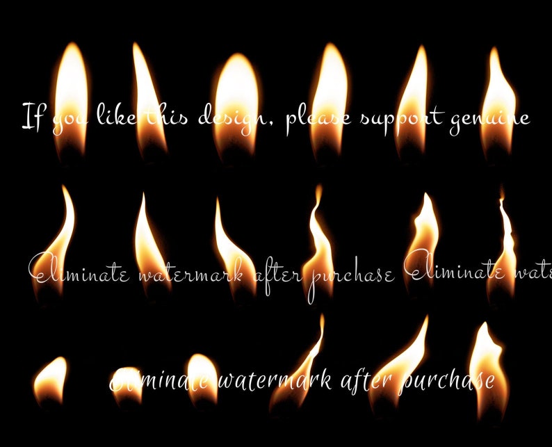 Candle Flame Overlay：candle Flame Light Photoshop Overlays,halloween ...