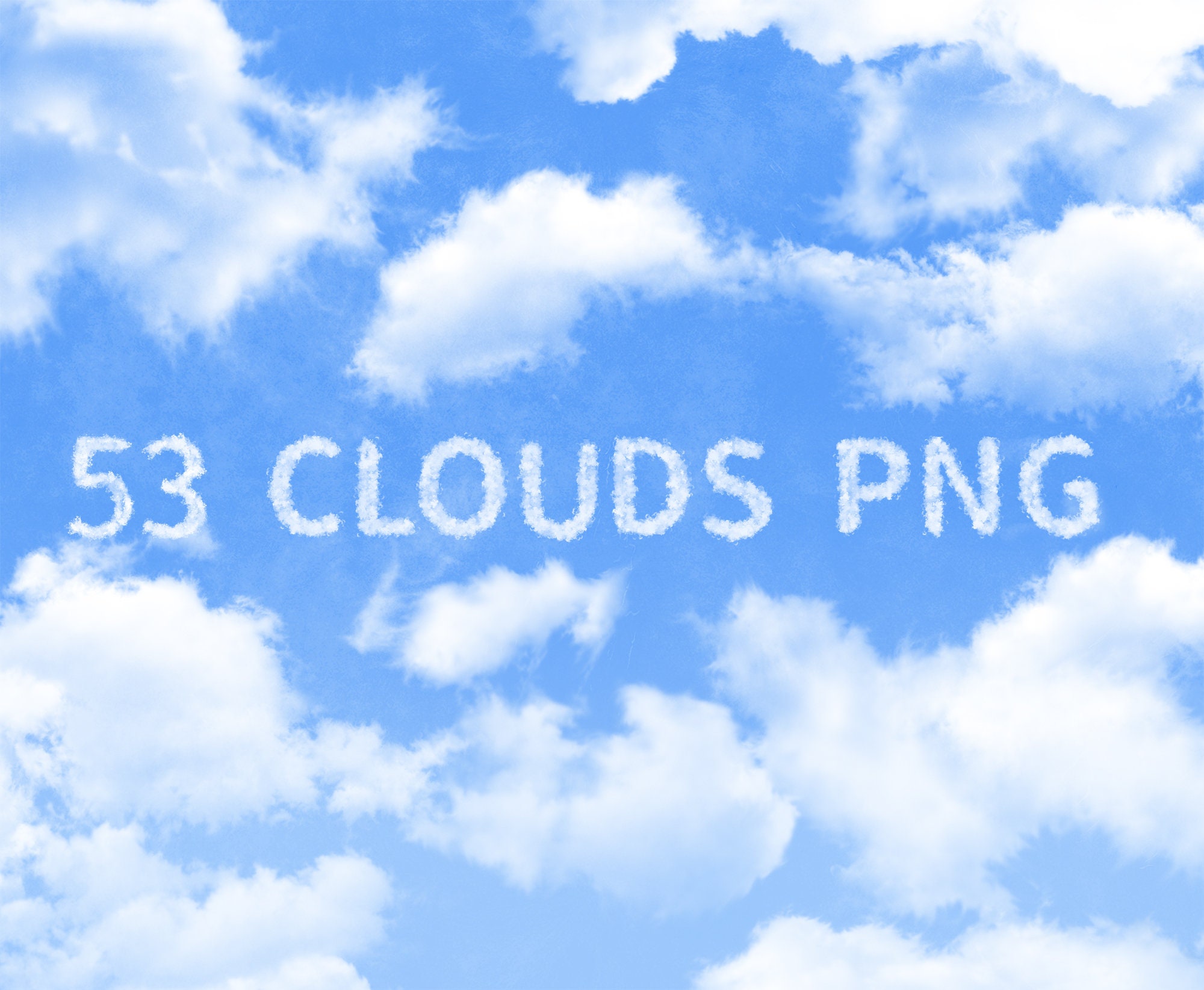 53 Real Cloud Overlay Sky Photo Overlays Clouds Photoshop - Etsy