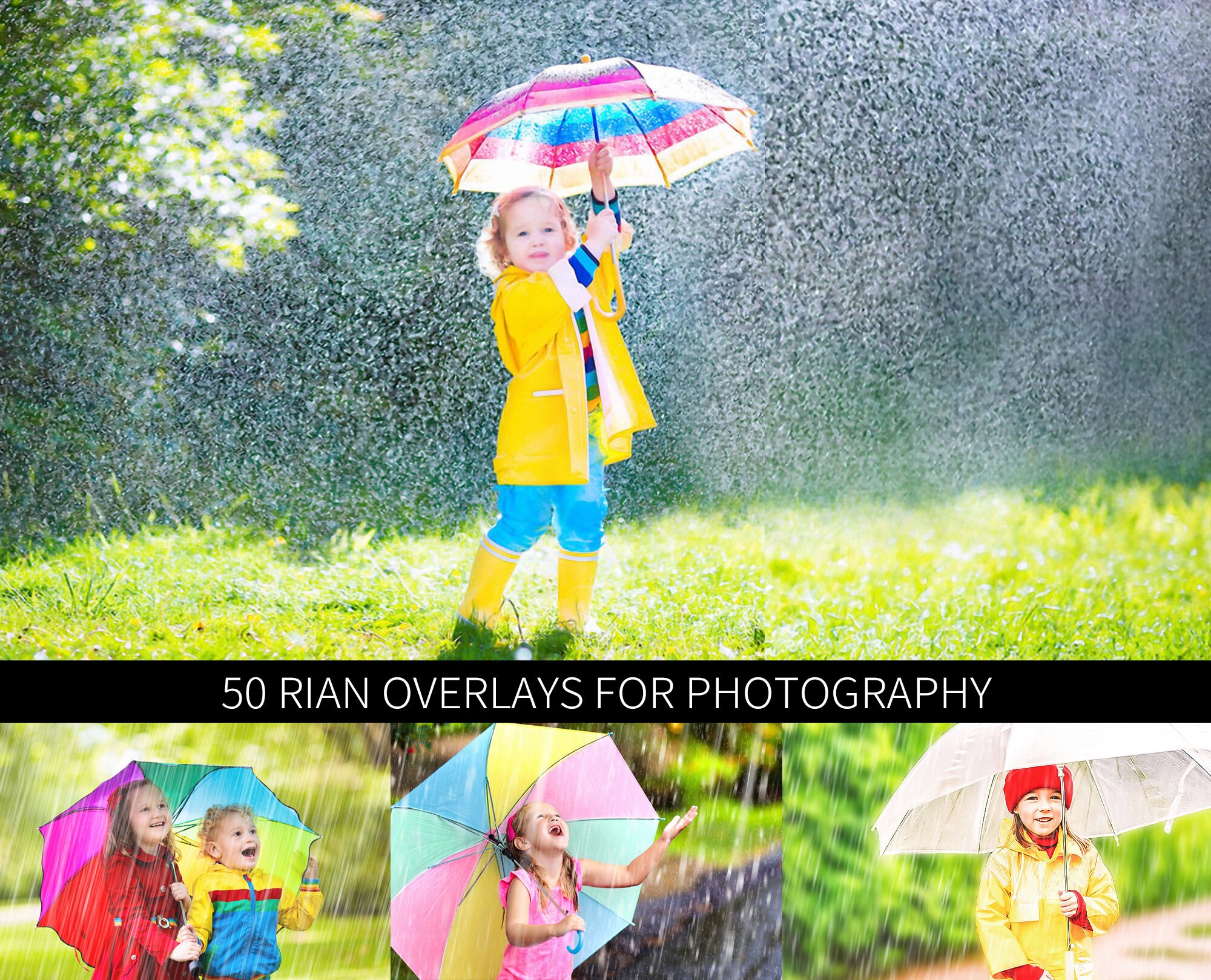Rain Overlays: Realistic Rain Rainfall Rainy Weather - Etsy