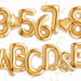 800 Letters & Numbers Foil Balloon Overlays,birthday Party Overlays ...