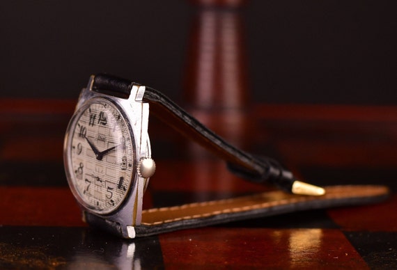 Square Watch - Vintage Mens Watch - Retro Mechanical … - Gem