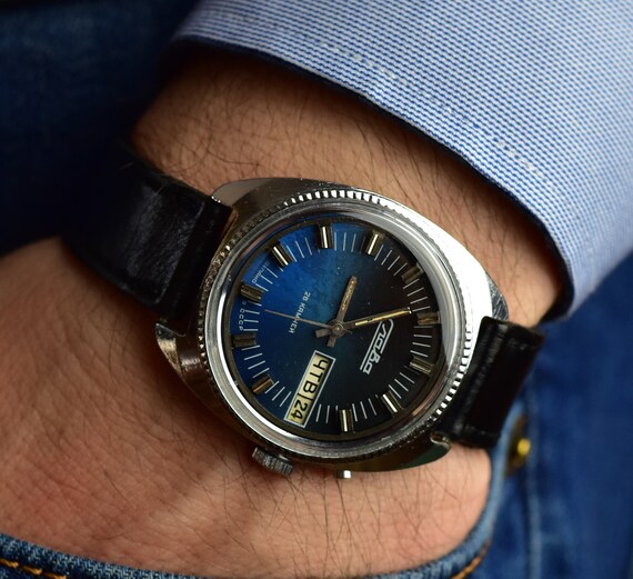Soviet Rare Watch, Vintage Blue Mechanical Watch, Ret… - Gem