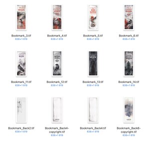 15 PRINTABLE Dark Fantasy Bookmarks, 5x15 Cm | Horror Art for Book ...