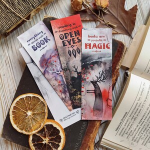 15 PRINTABLE Dark Fantasy Bookmarks, 5x15 Cm | Horror Art for Book ...