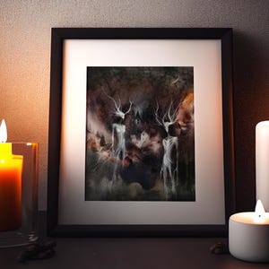 5 PRINTABLE Horror Gothic Postcard and Poster Set, Vol.3. Printable ...