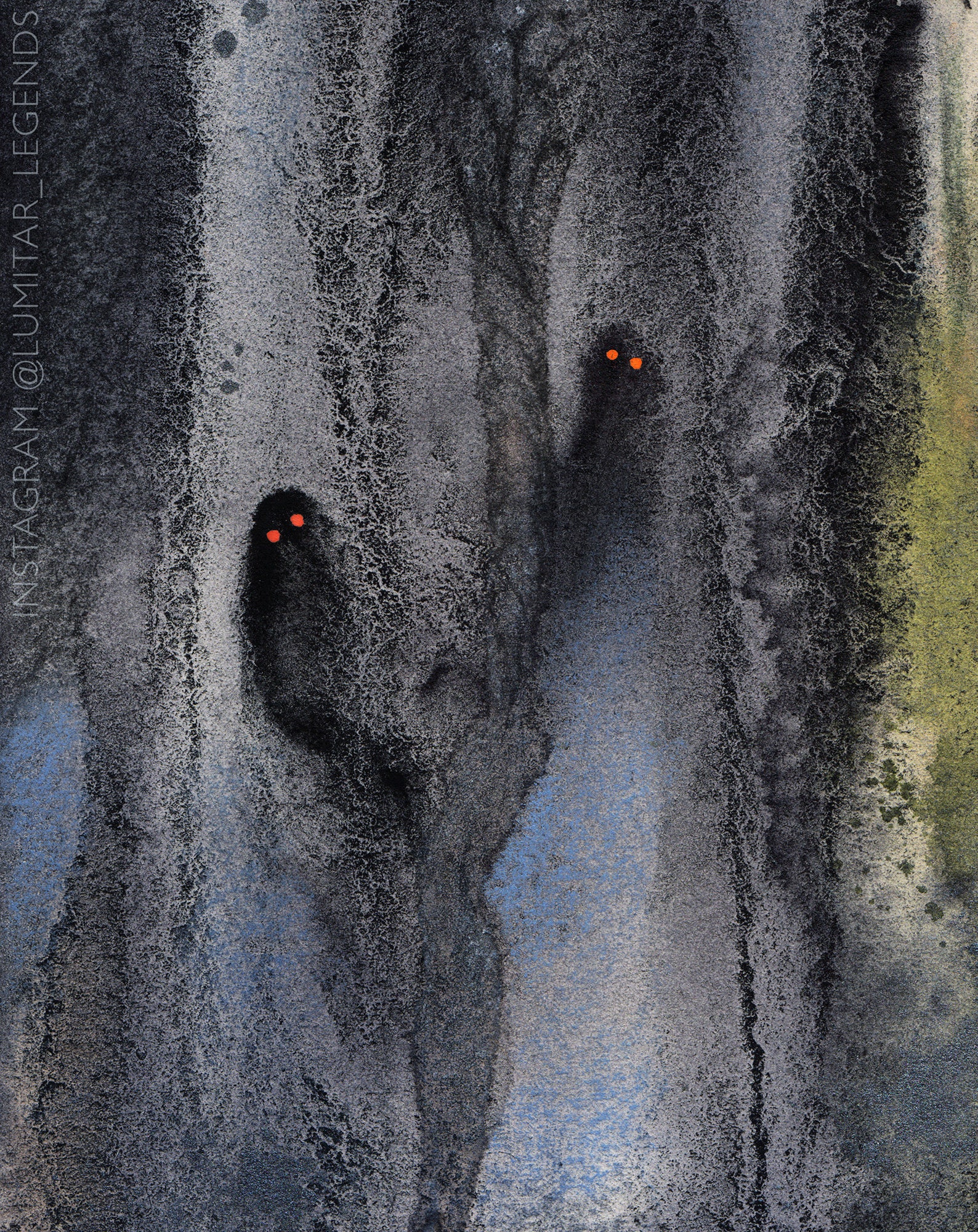 Sacred Forest A3 A4 ART PRINT. Fantasy Card / Wall Art. Dark - Etsy