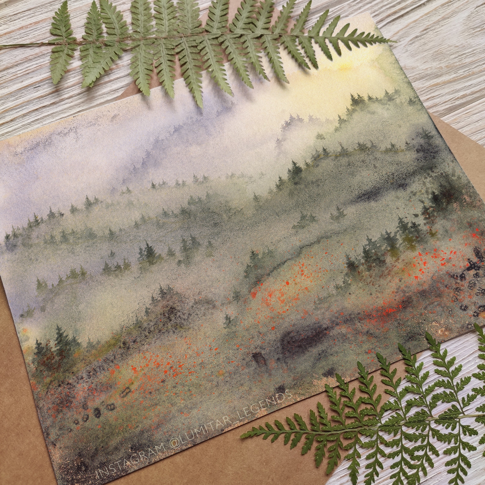 10 PRINTABLE Ethereal Forest Postcards and Poster Set | Printable ...
