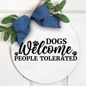 Dog Welcome Sign SVG Bundle Dog Sign SVG Door Hanger SVG - Etsy
