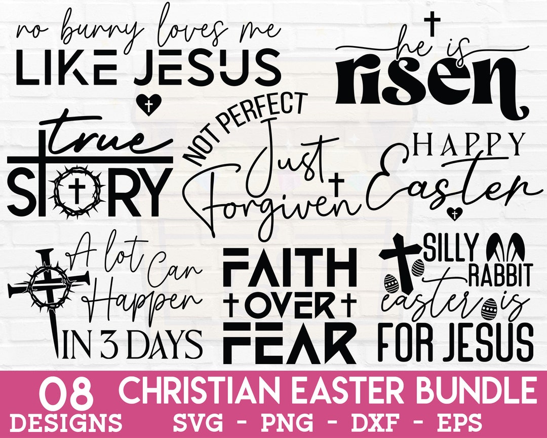 Christian Easter SVG Bundle Easter Svg, Easter Christian Svg, Easter ...