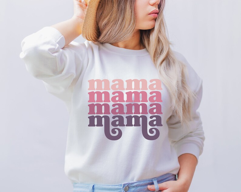Retro Mama Svg Bundle Stacked Mama Svg Boho Mom Shirt Etsy