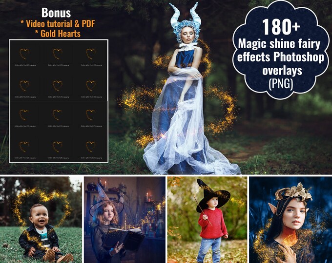 180 Magic Fairy Overlays Magic Wand Overlay, Christmas Magic Overlays ...