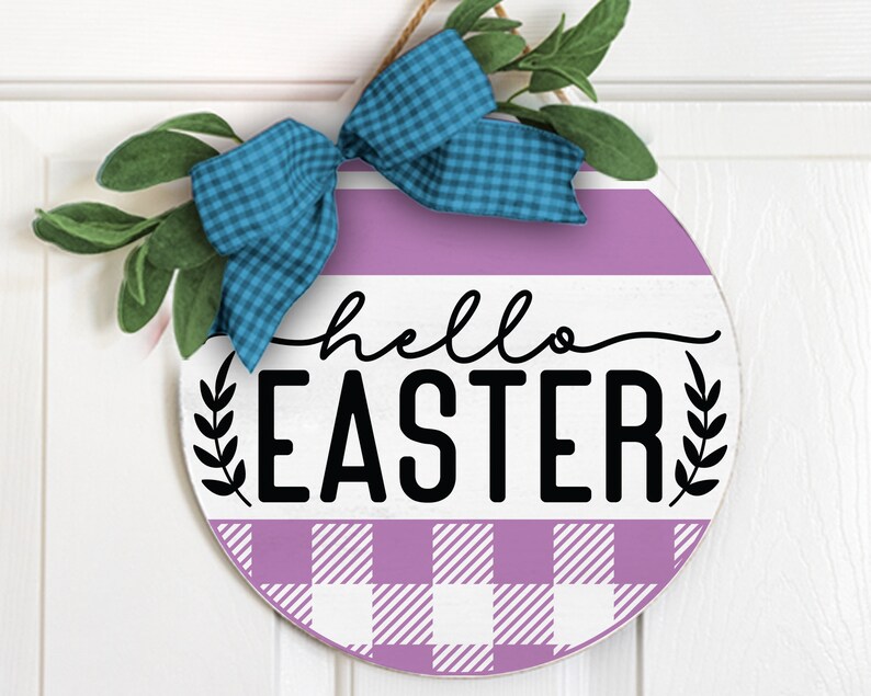 Easter Round Sign SVG Bundle Spring Round Sign SVG Easter - Etsy