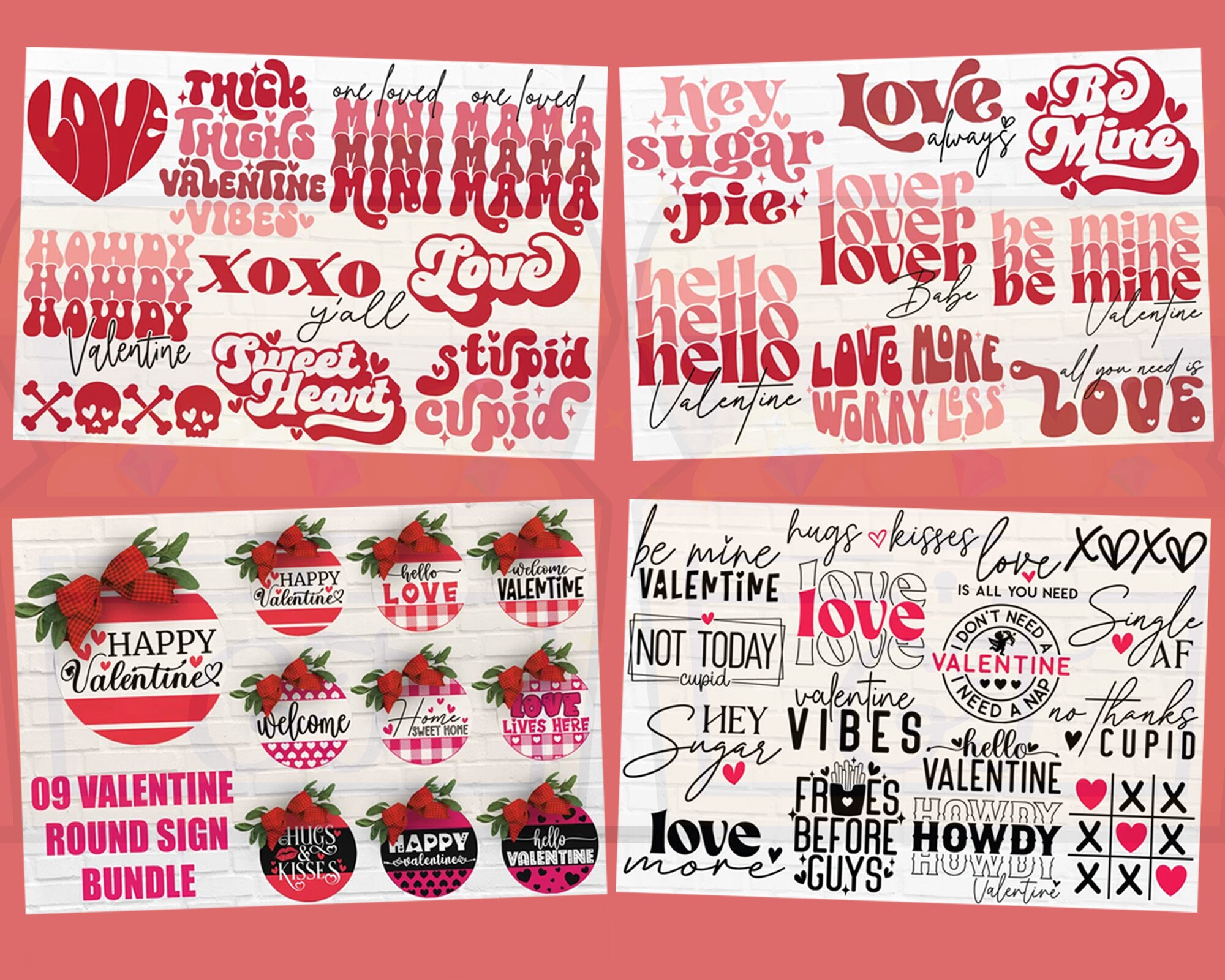 VALENTINE MEGA BUNDLE 130 Valentines Svg Bundle - Etsy