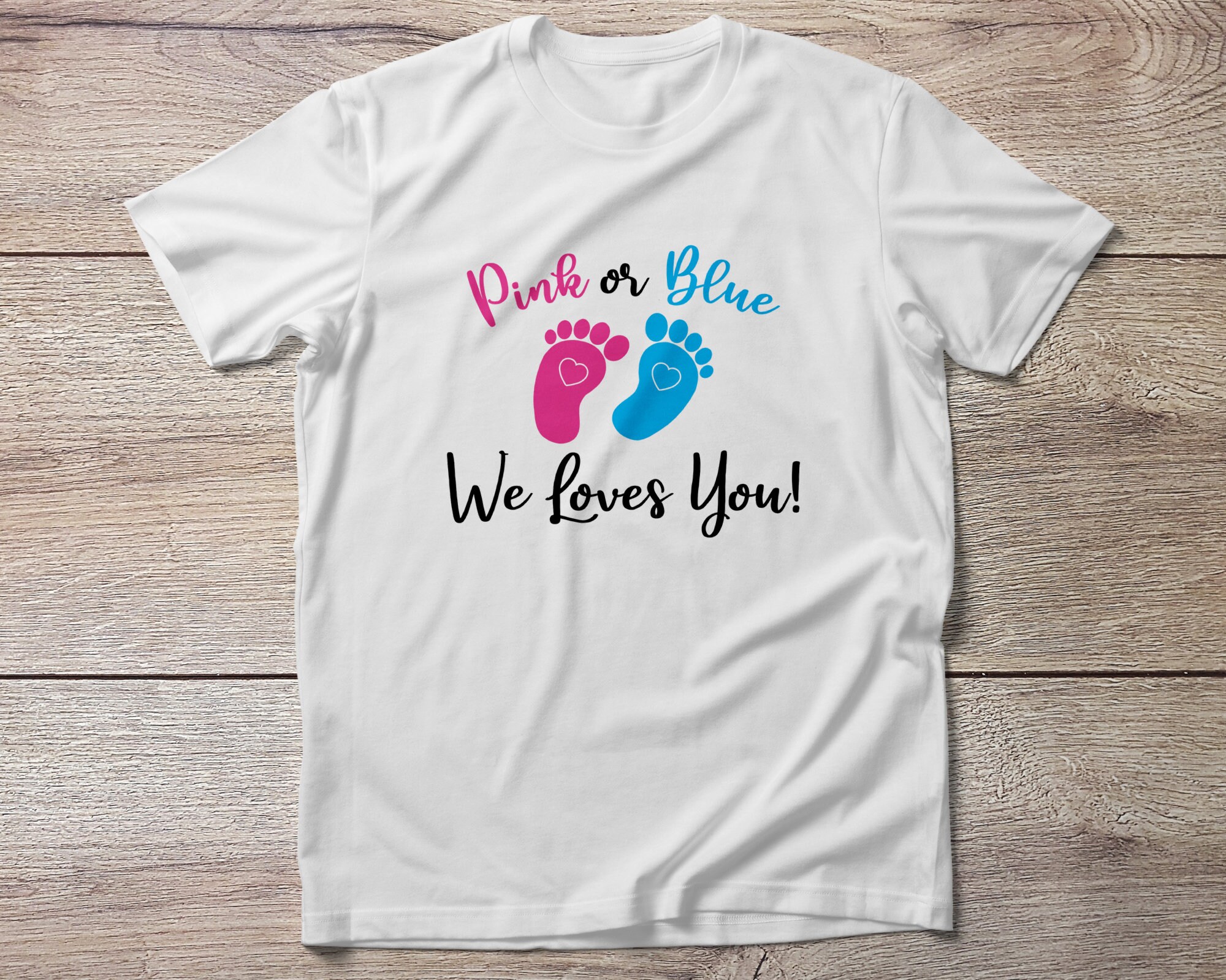 Pink or Blue We Love You SVG Pink or Blue Mommy Love You SVG | Etsy