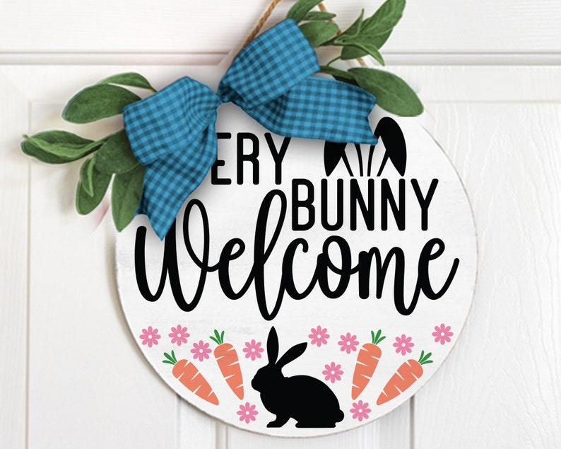 Easter Round Sign SVG Bundle Spring Round Sign SVG Easter - Etsy