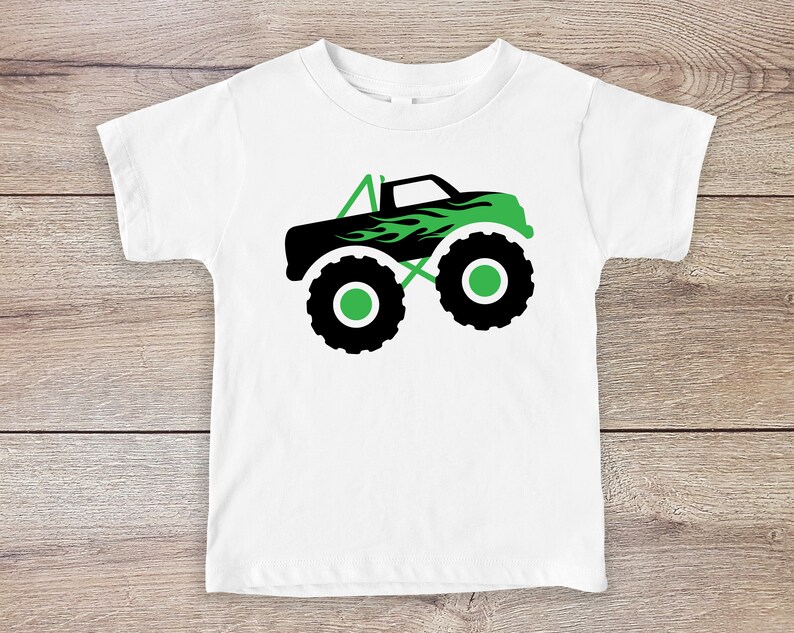 Monster Truck SVG Monster Truck Name Frame SVG Monster - Etsy