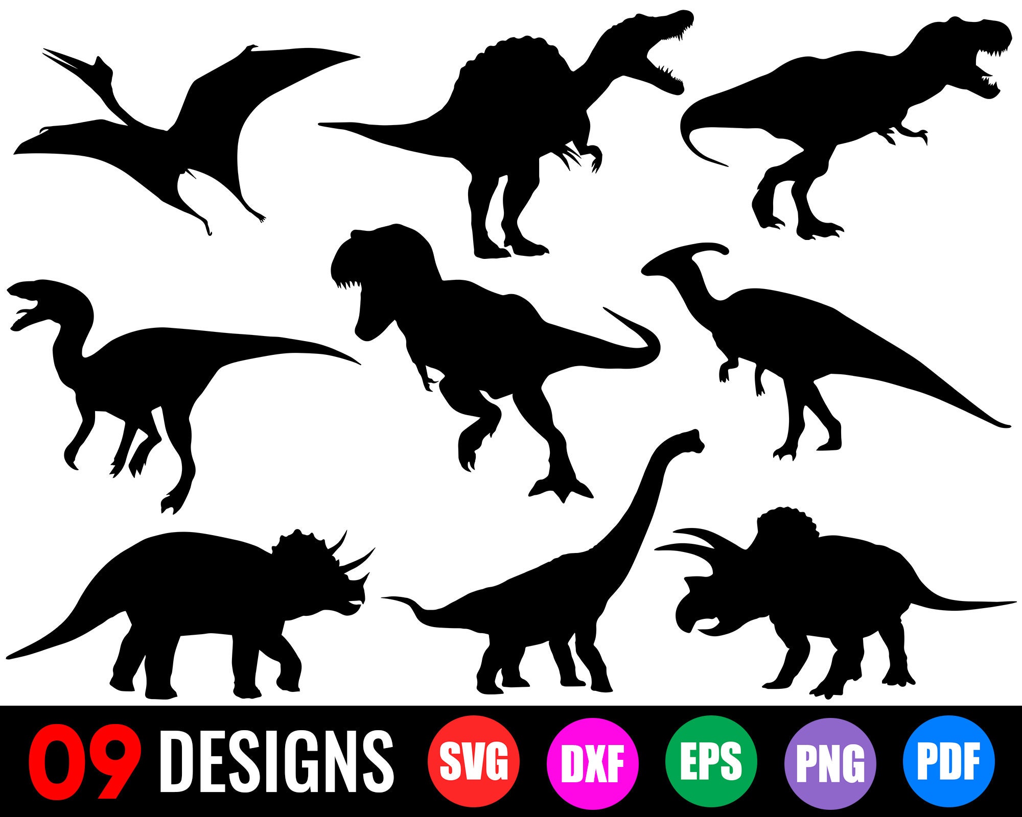 Dinosaur SVG Bundle T-rex SVG Kids Dinosaur SVG Dinosaur | Etsy