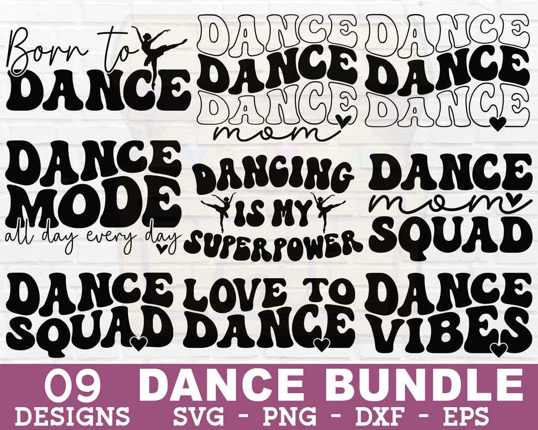 Dance SVG Bundle Retro Dance SVG, Dance Mom SVG, Dancer Svg, Dance Mom ...