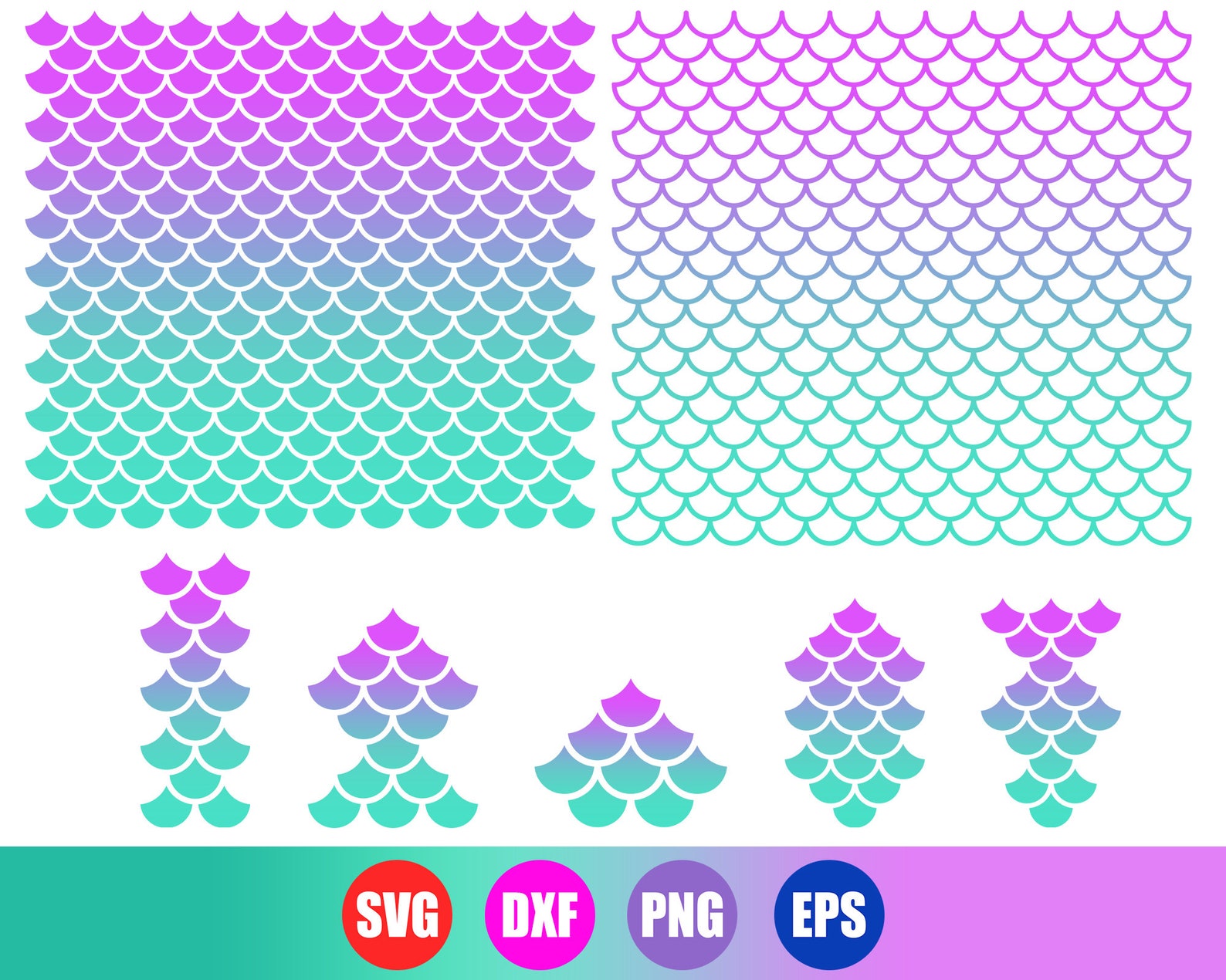 Mermaid Scales SVG Mermaid SVG Mermaid Cut File Mermaid - Etsy
