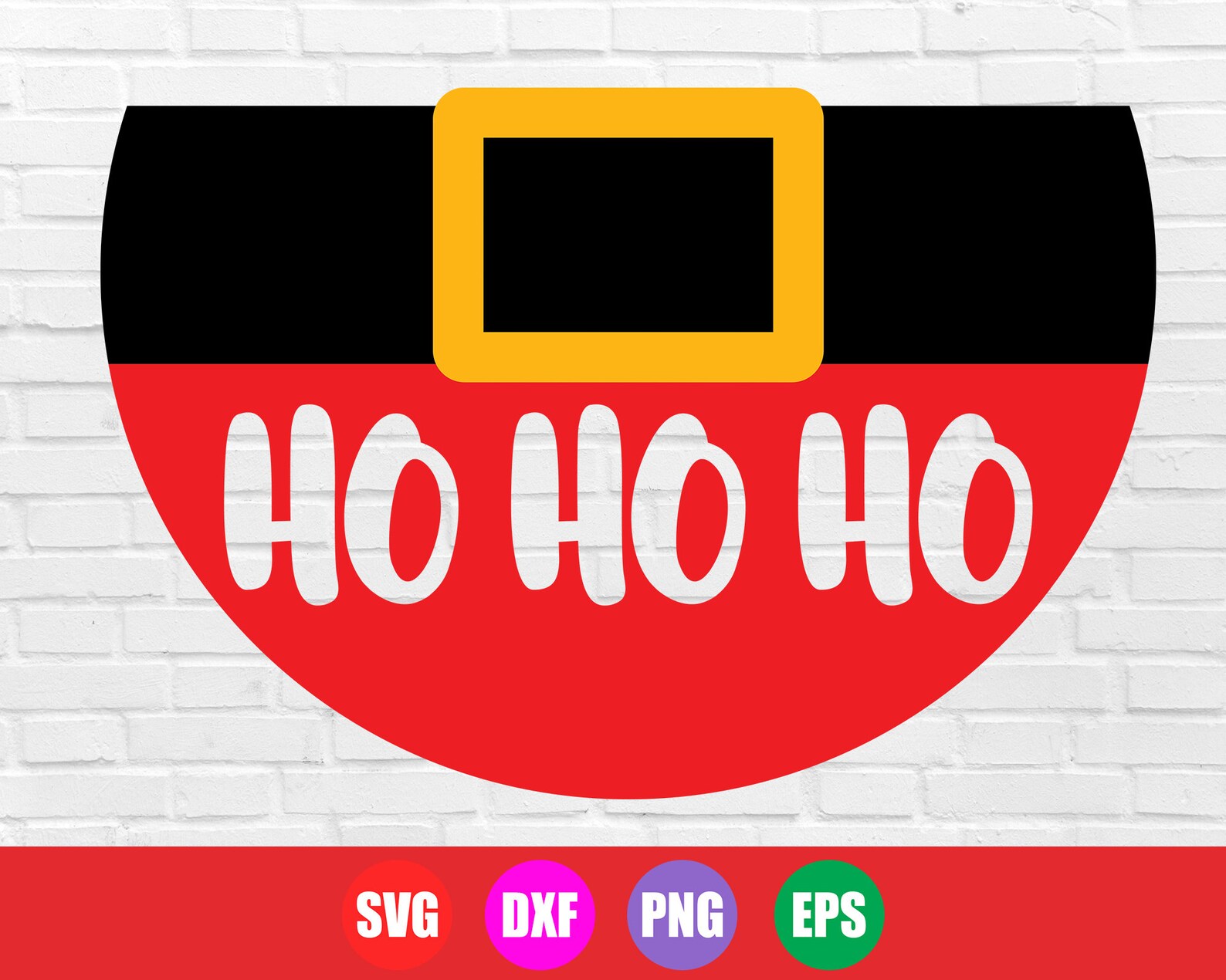 Ho Ho Ho SVG Santa SVG Round Round Sign SVG Christmas Svg - Etsy