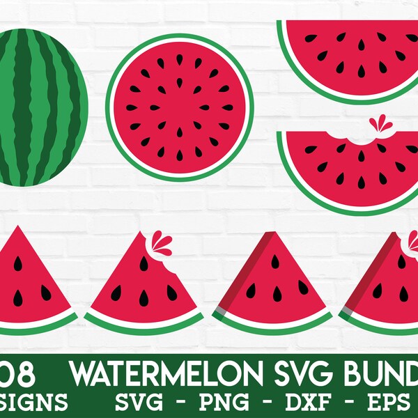 Watermelon Svg - Etsy