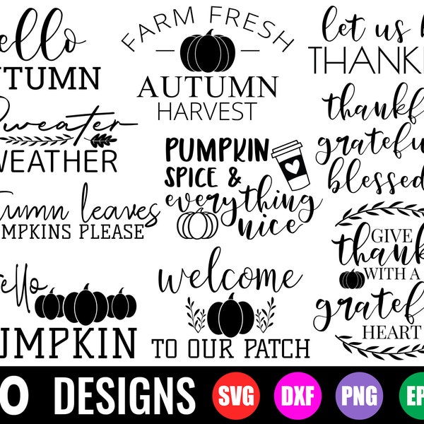 Fall Saying Svg - Etsy