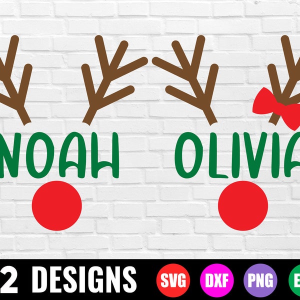 Reindeer Names Svg - Etsy