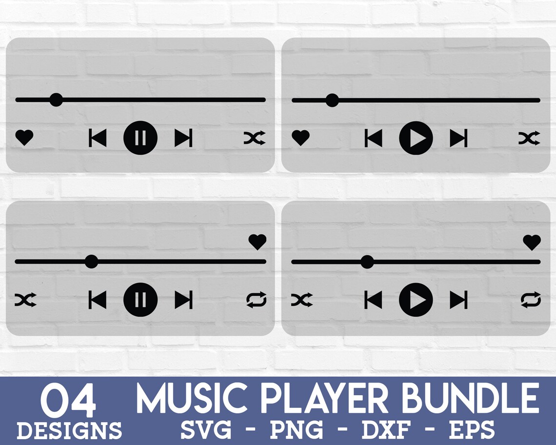 Music Player SVG PNG DXF Glass Art Svg Music Player - Etsy