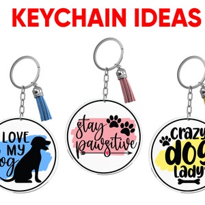 Dog Mom SVG Bundle, Round Keychain SVG Bundle, Dog Lover Keychain SVG ...