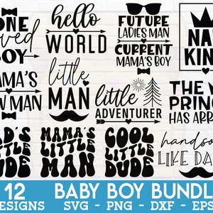 Baby Boy Svg - Etsy