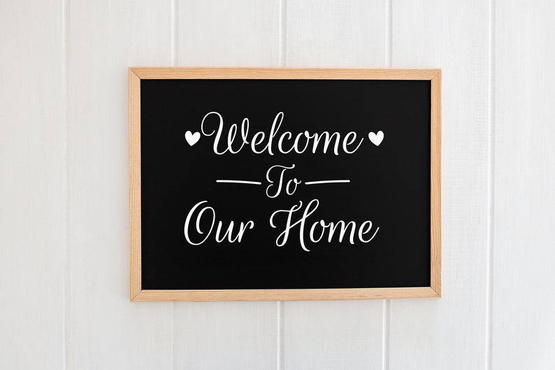 Welkom SVG Welkom bij Ons Huis SVG Welcome Cut File Welcome - Etsy België