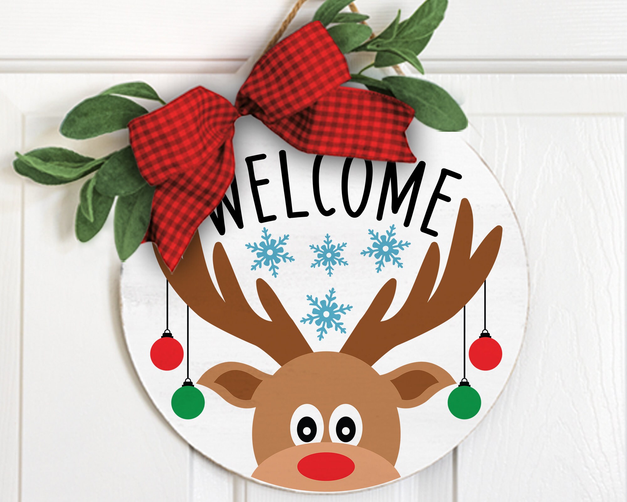 Christmas Door Hanger Svg Bundle Christmas Svg Christmas Etsy