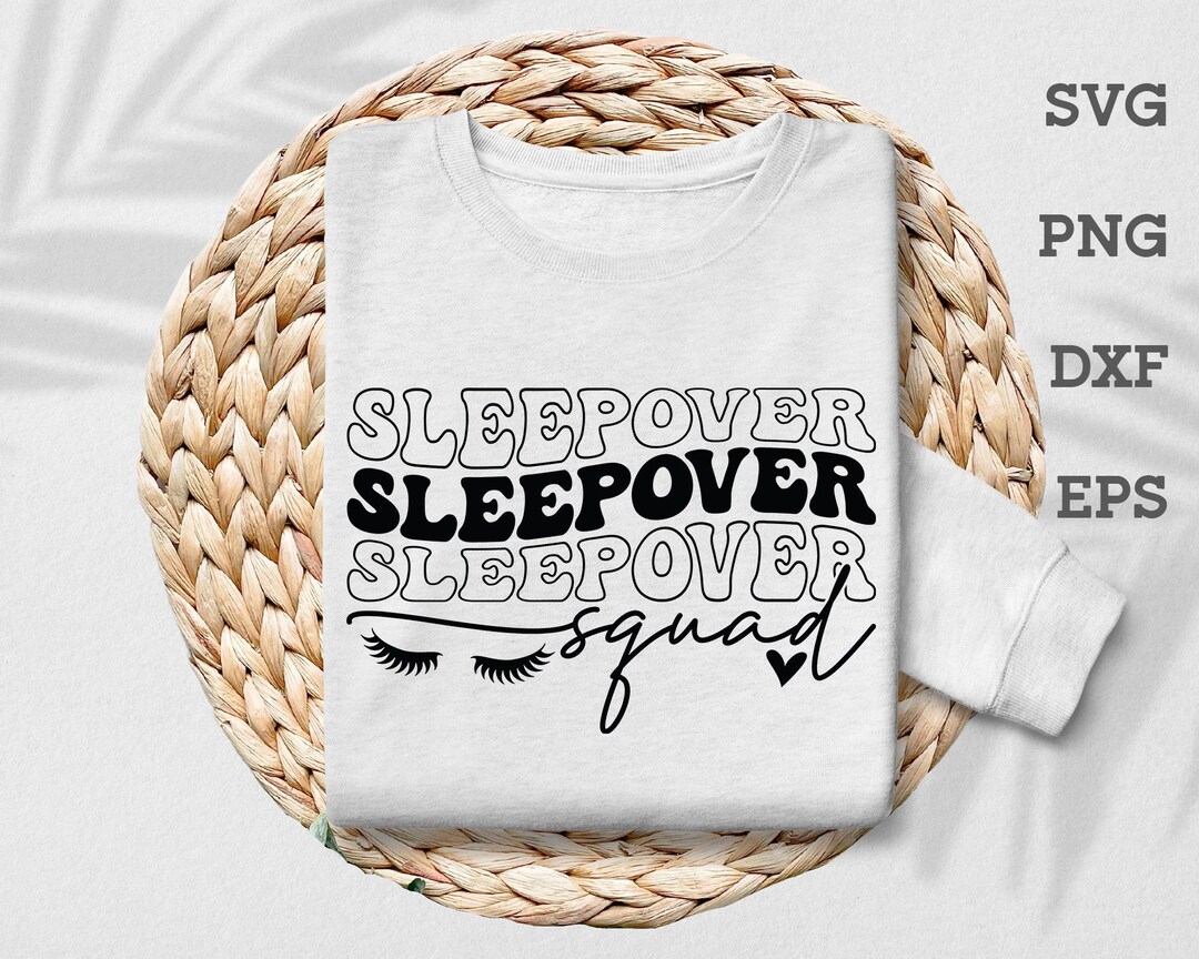 Sleepover Squad SVG Sleepover SVG Slumber Party SVG - Etsy