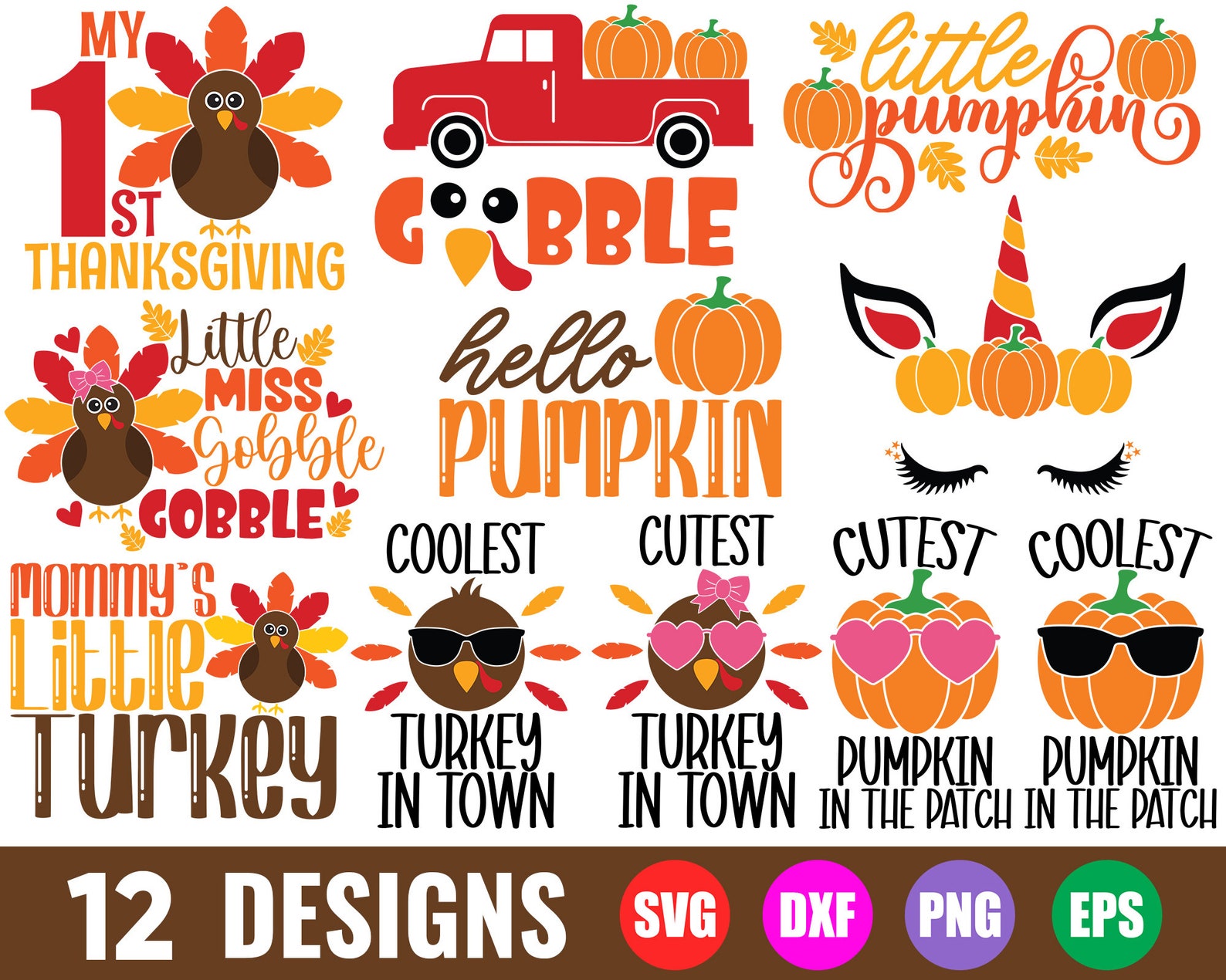 Kids Thanksgiving SVG Kids Fall Svg Thanksgiving Svg - Etsy