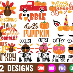 Kids Thanksgiving SVG Kids Fall Svg Thanksgiving Svg - Etsy